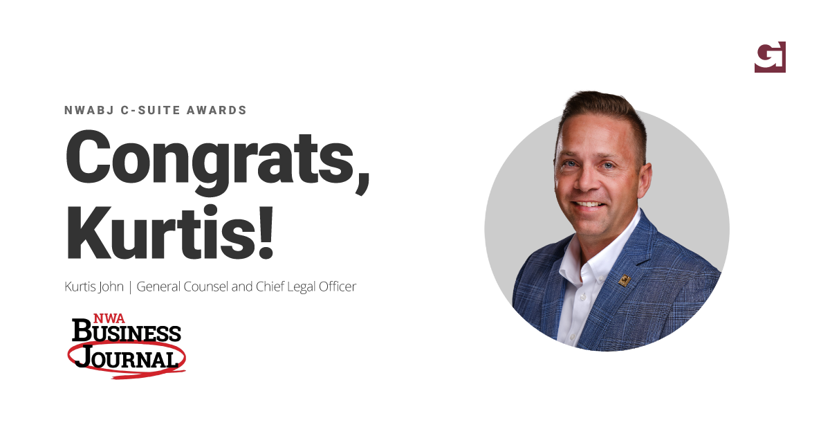 Kurtis John named a C-Suite Award Winner - Garver