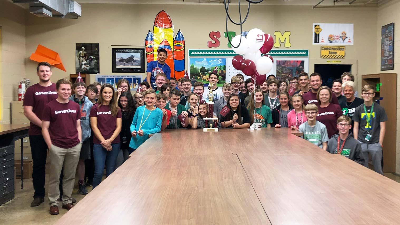 Azle Junior High School - Garver Chain Reaction Challenge Winner - Garver