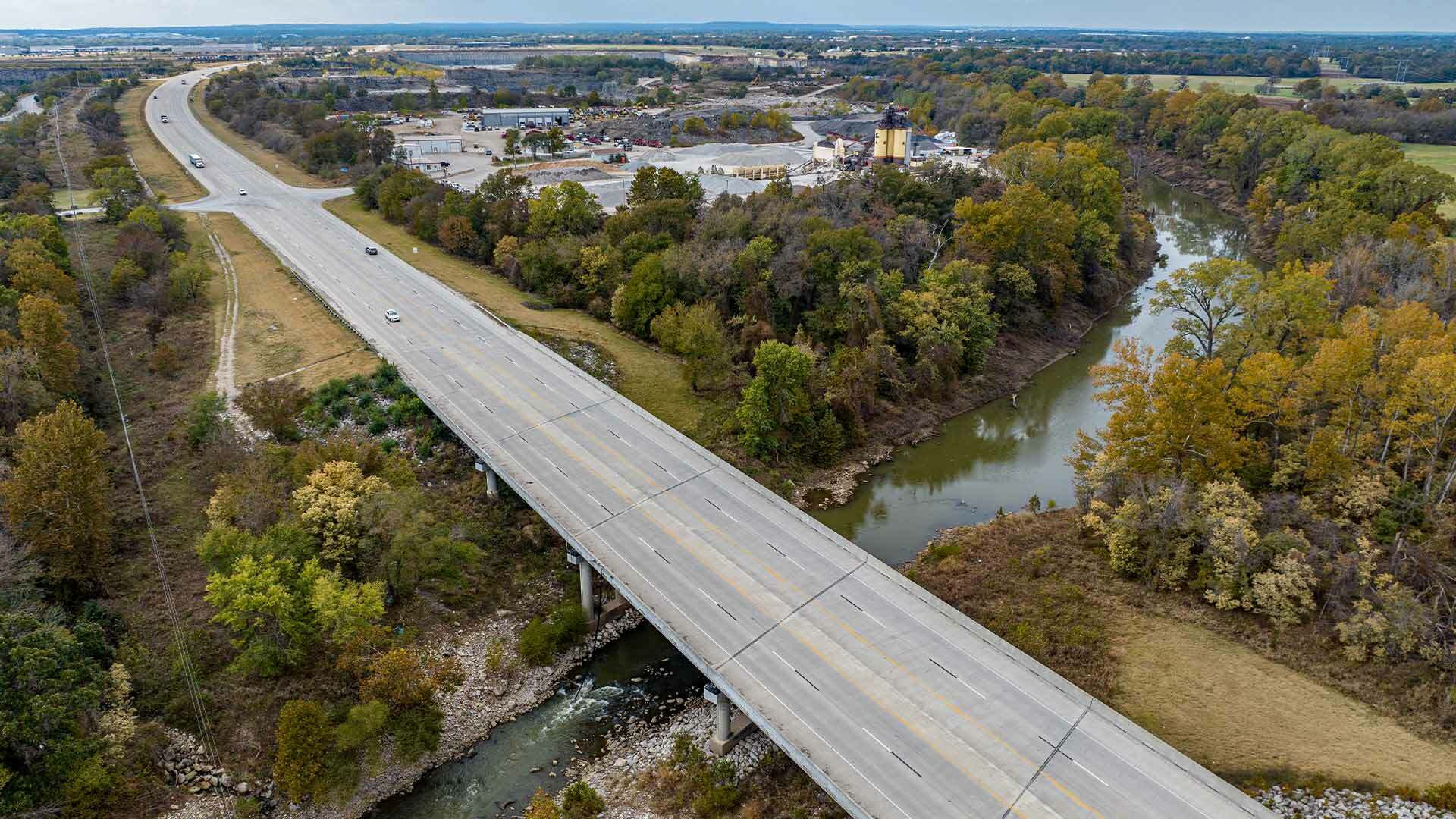 SH 266 Widening over Bird Creek - Extending access - Garver